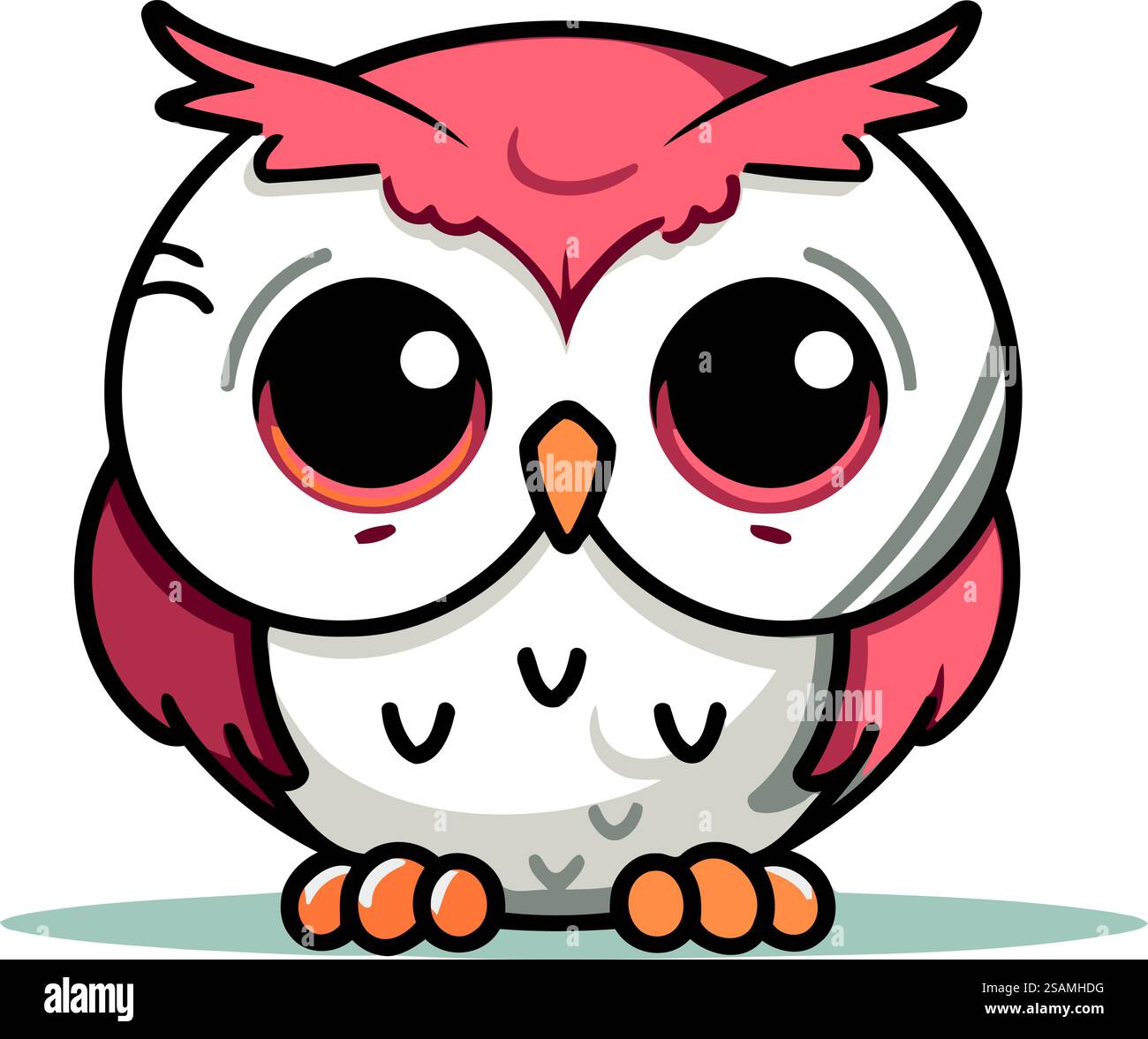 Cute owl cartoon vector illustration. Cute owl character design Stock ...