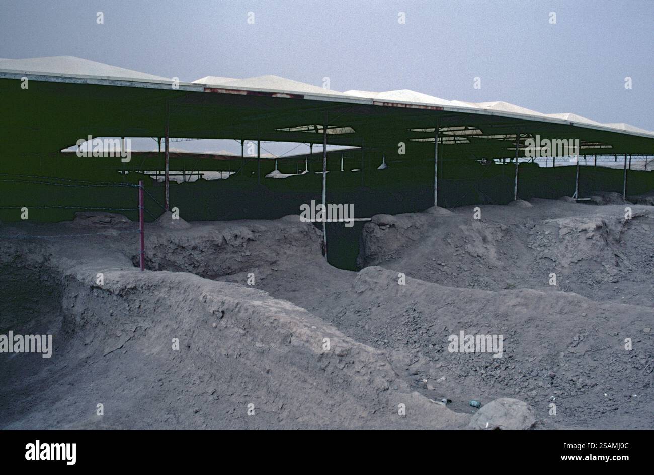 Palace district of Zimri-Lim, Mari, today Tell Hariri, Syria, May 1987 ...