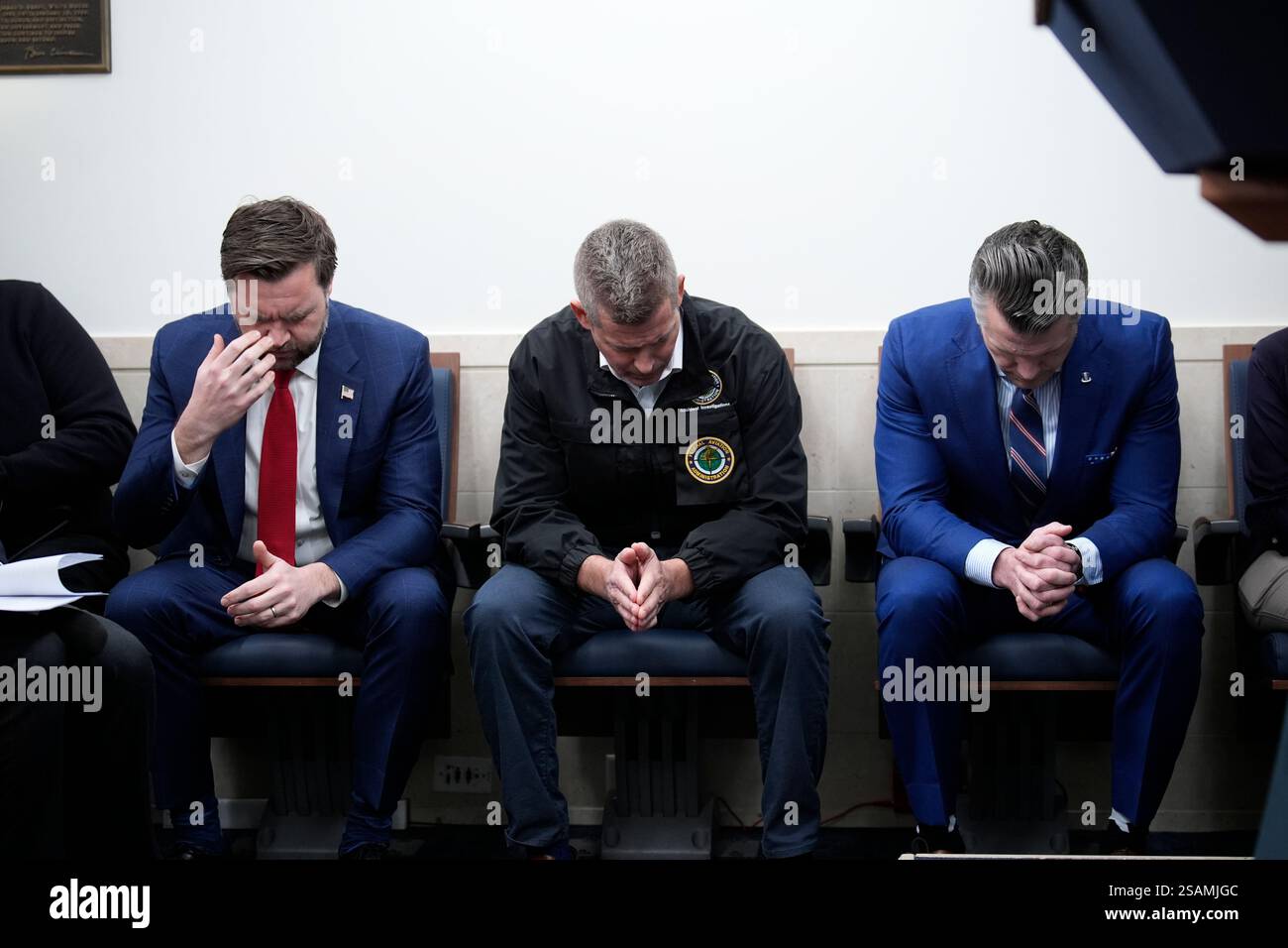 Washington, USA. 30th Jan, 2025. Vice President JD Vance, Secretary of ...