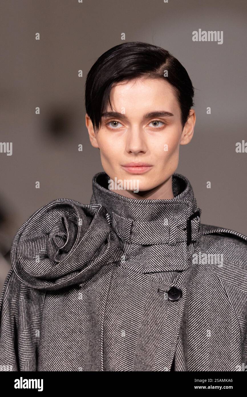 Copenhagen, Denmark. Thursday January 30th, 2025. A model at the Gestuz ...