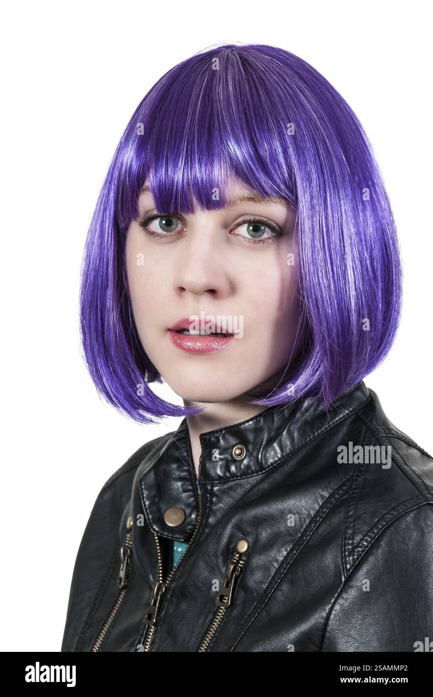 Beautiful young punk rock alternative lifestyle woman Stock Photo - Alamy