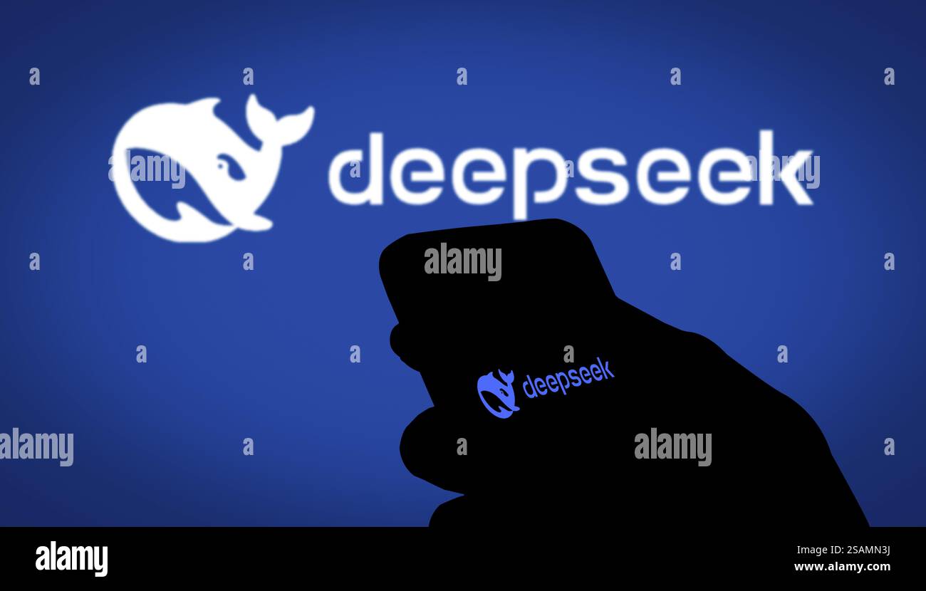 Deepseek Ai logo is displayed on smartphone Stock Photo - Alamy