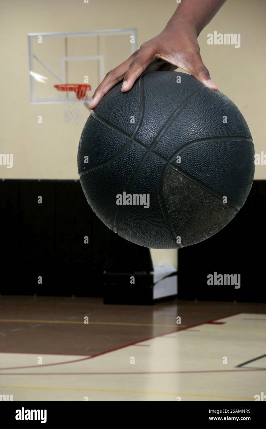 Ball used in the popular game known as basketball Stock Photo - Alamy