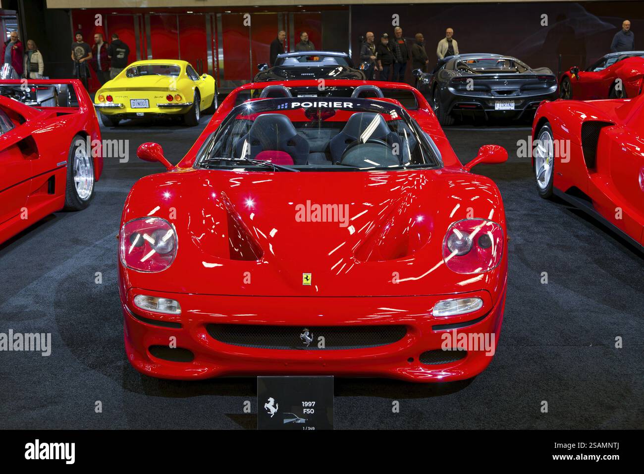Salon Automobile 2025, Ferrari collection, Convention Centre, Montreal ...