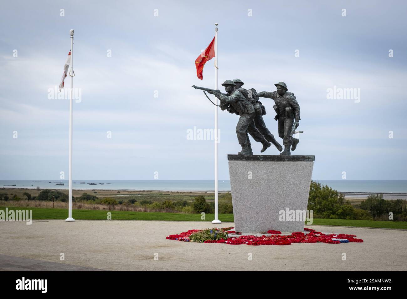 The British Normandy Memorial is a war memorial near the village of Ver ...