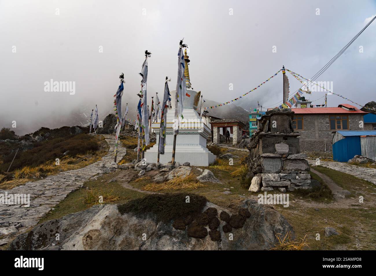 Kyanjin Gompa, Langtang, Nepal - October 16, 2024 : Evening View of ...