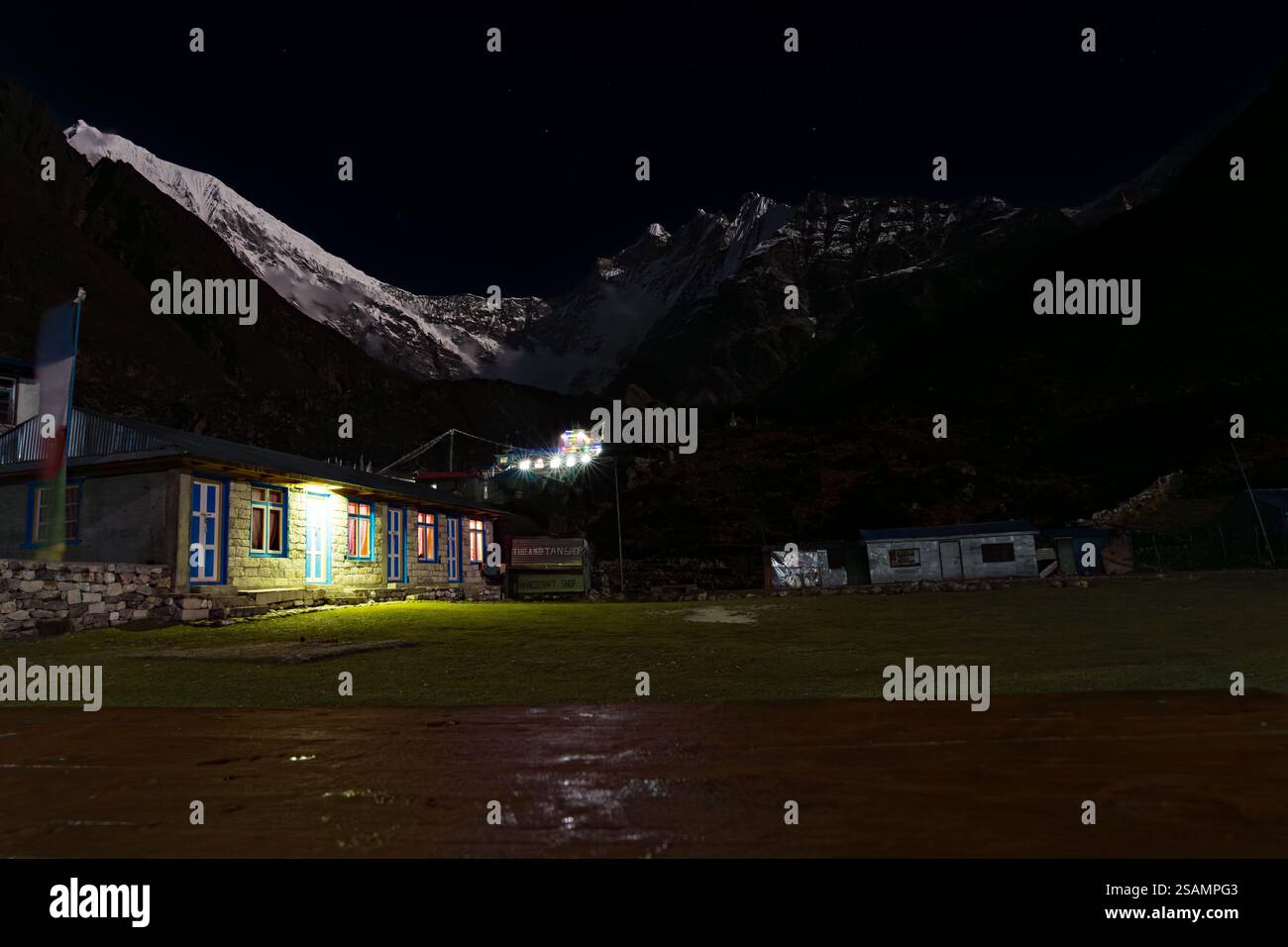 Kyanjin Gompa, Langtang, Nepal - October 16, 2024 : Kyanjin Gompa Night ...