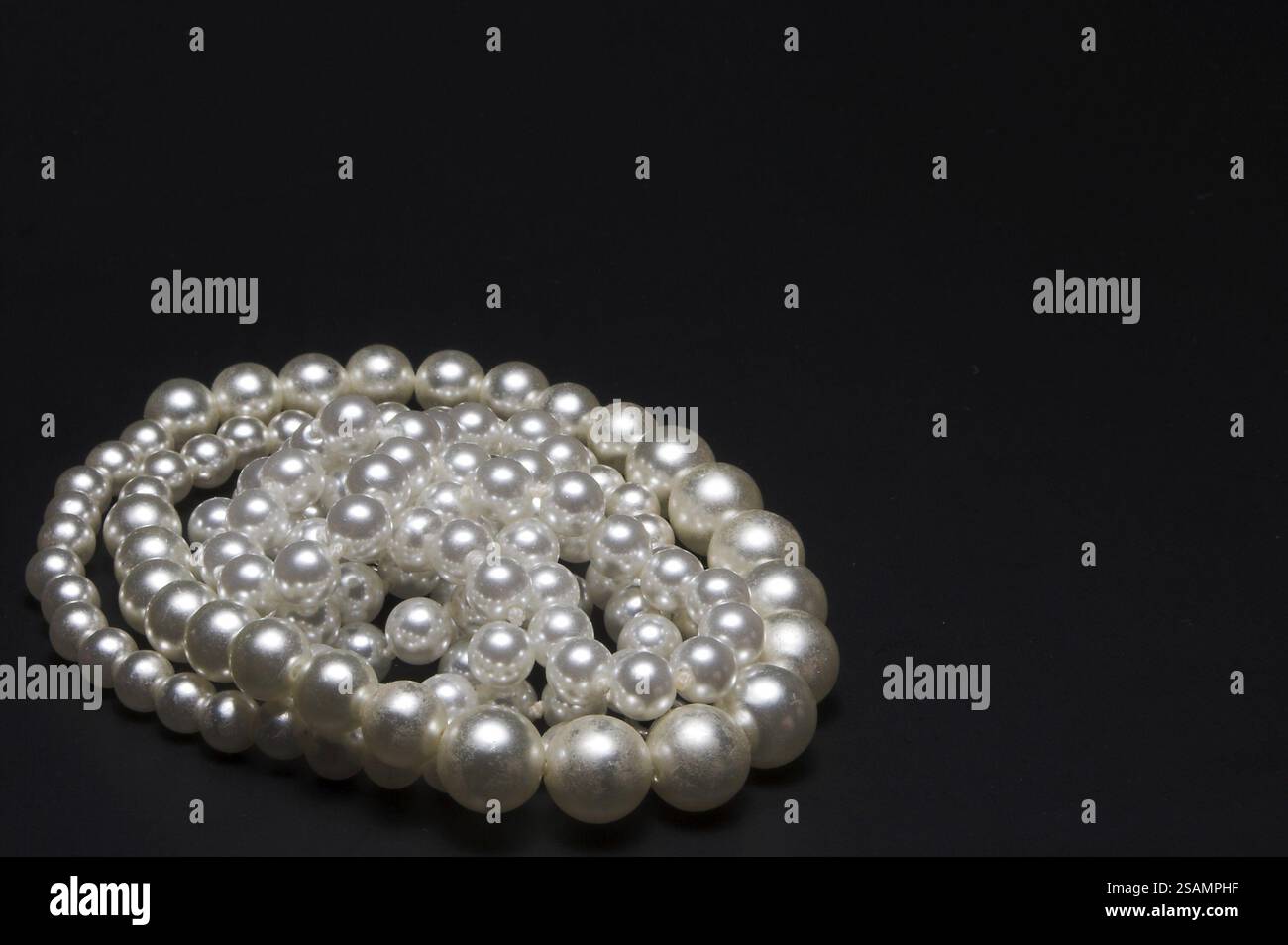 The classic elegance of a string of pearls Stock Photo - Alamy