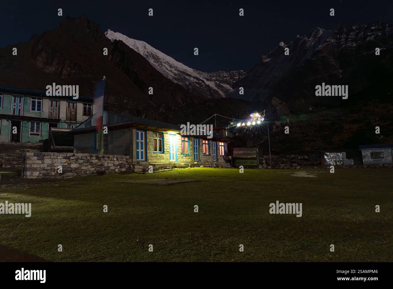 Kyanjin Gompa, Langtang, Nepal - October 16, 2024 : Kyanjin Gompa Night ...
