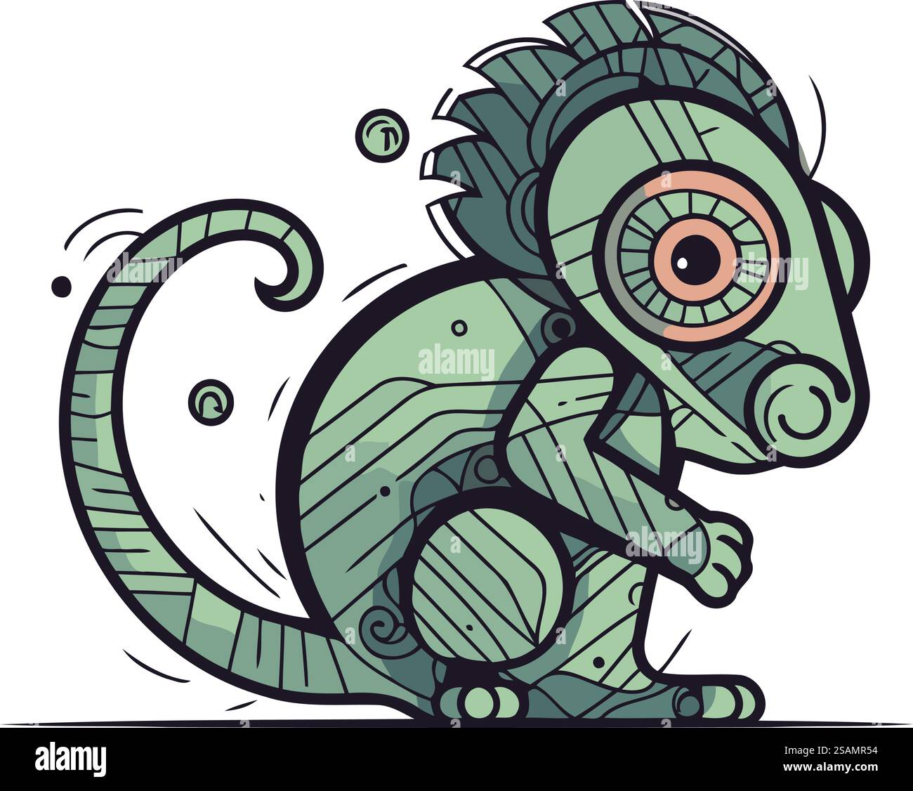 Lizard iguana in zoo Stock Vector Images - Alamy