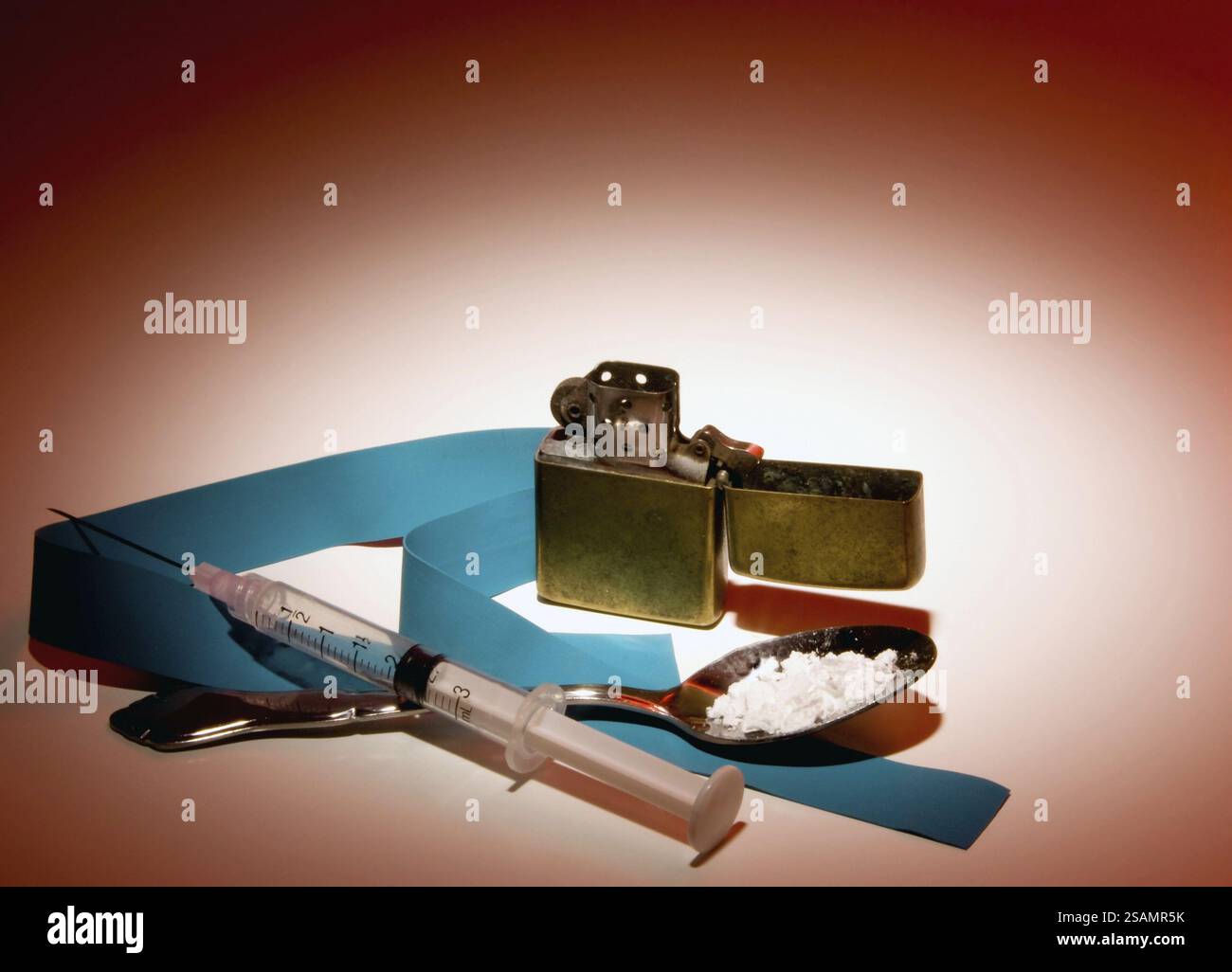 Equipment used in the preparation of illegal street drugs Stock Photo ...