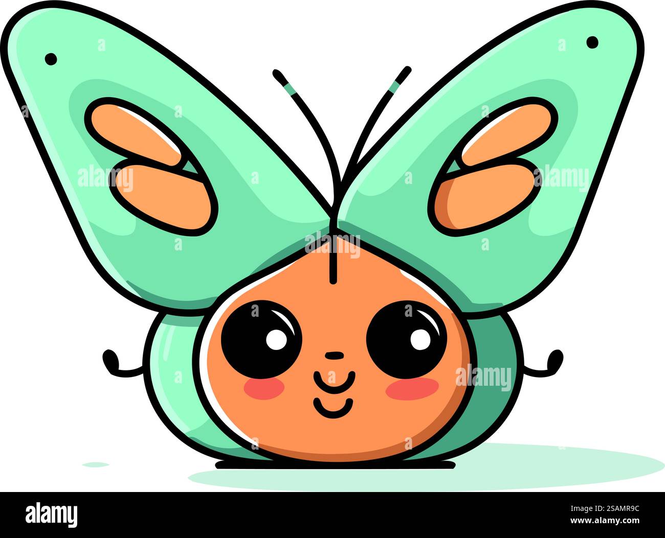Butterfly character design. Cute butterfly icon. Butterfly icon ...