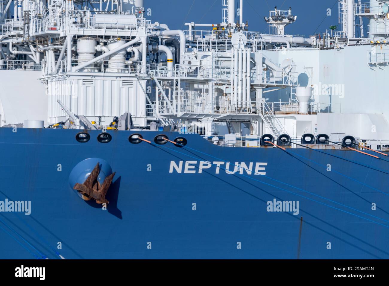 Mukran, Germany. 24th Jan, 2025. The regasification ship (Floating Storage and Regasification ...