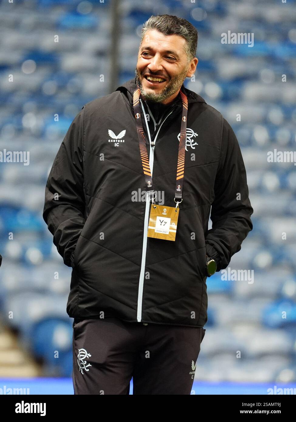 Rangers assistant manager Issame Charai before the UEFA Champions ...