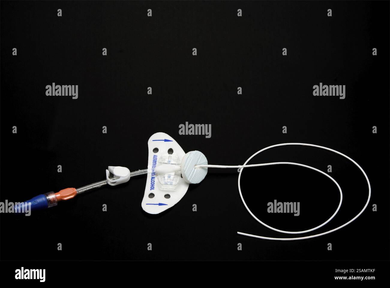 A Peripherally Inserted Central Catheter better known as a PICC line ...