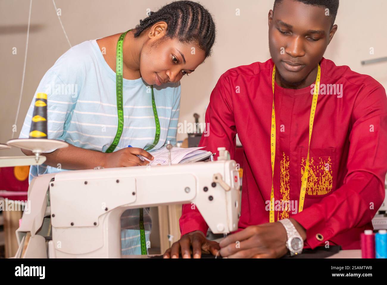 Tailor teaching a skill design ideas with an apprentice or colleague ...