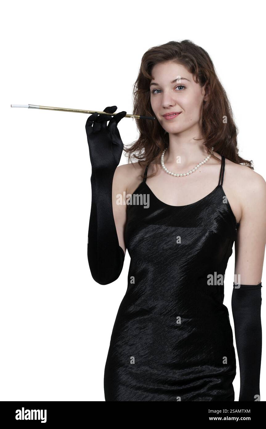 Beautiful young attractive woman movie star modeling a pose Stock Photo ...