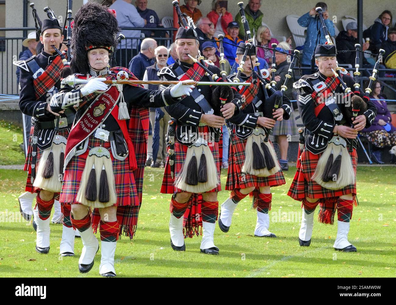 The Pipes and Drums Bagpipe Band of the Royal British Legion (Scotland ...