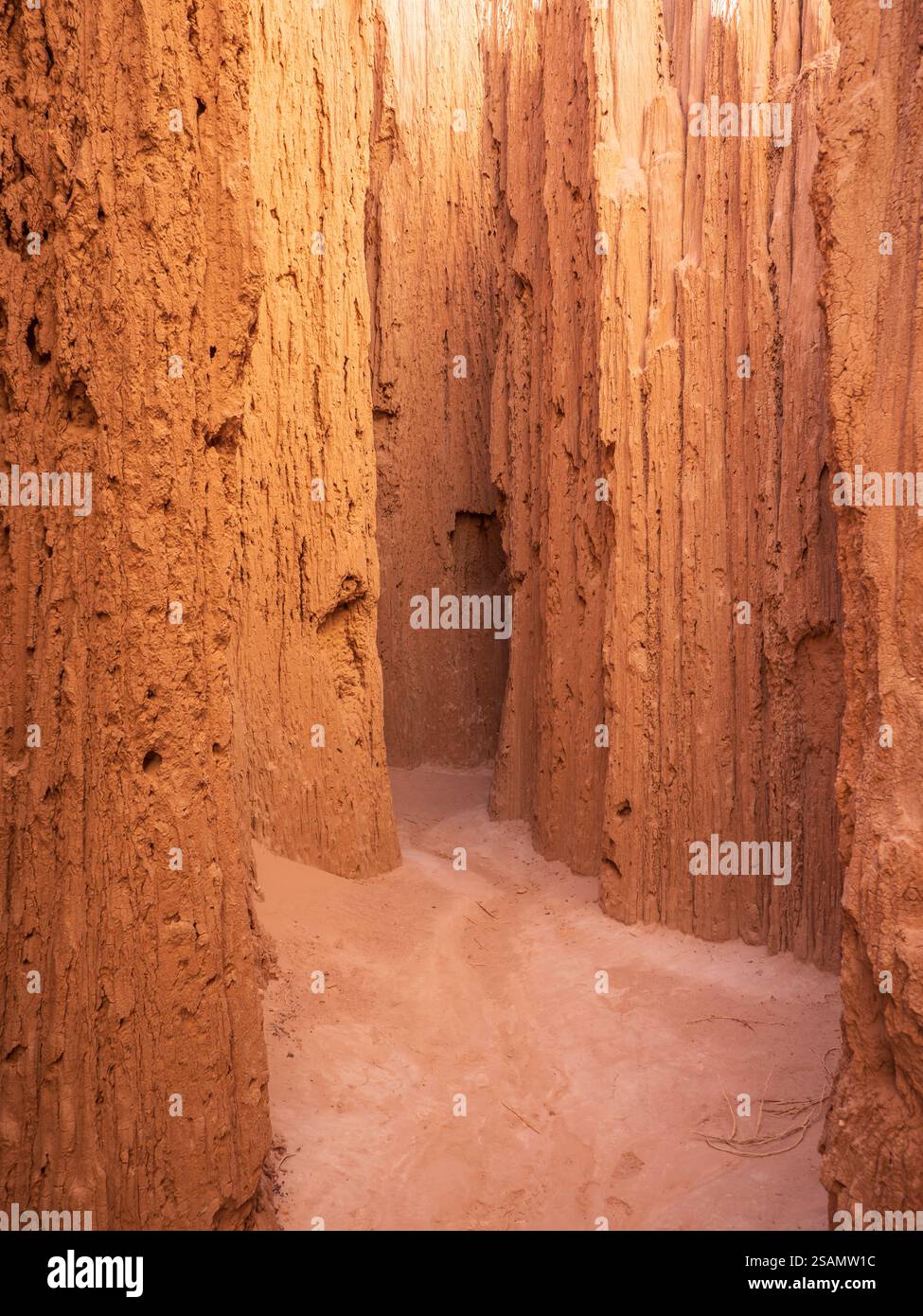 Inside one of the Moon "Caves," Cathedral Gorge State Park, Panaca ...