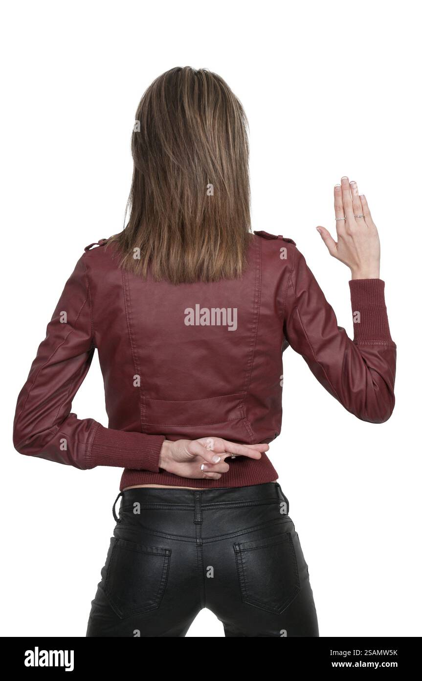 Female hands finger one hand Cut Out Stock Images & Pictures - Alamy