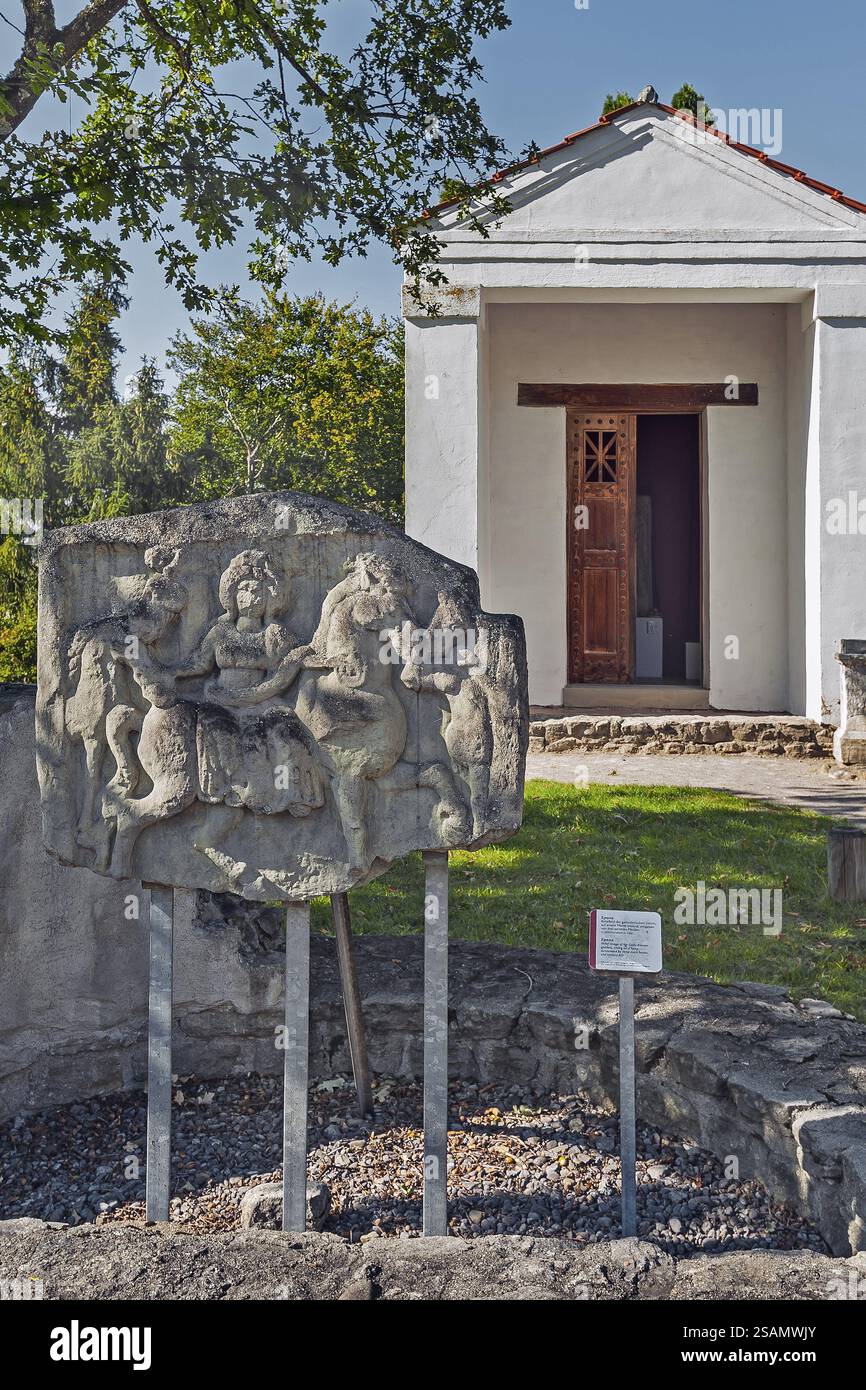 Relief image of the Gallo-Roman goddess Epona sitting on a horse ...