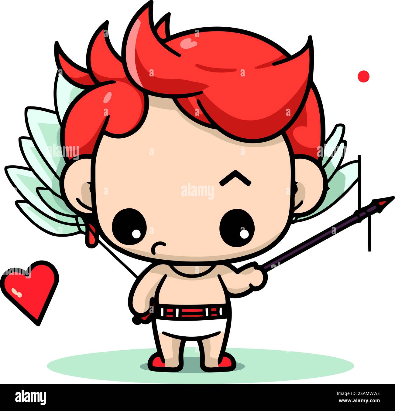 Cupid cartoon character design. Cute cupid vector illustration Stock ...