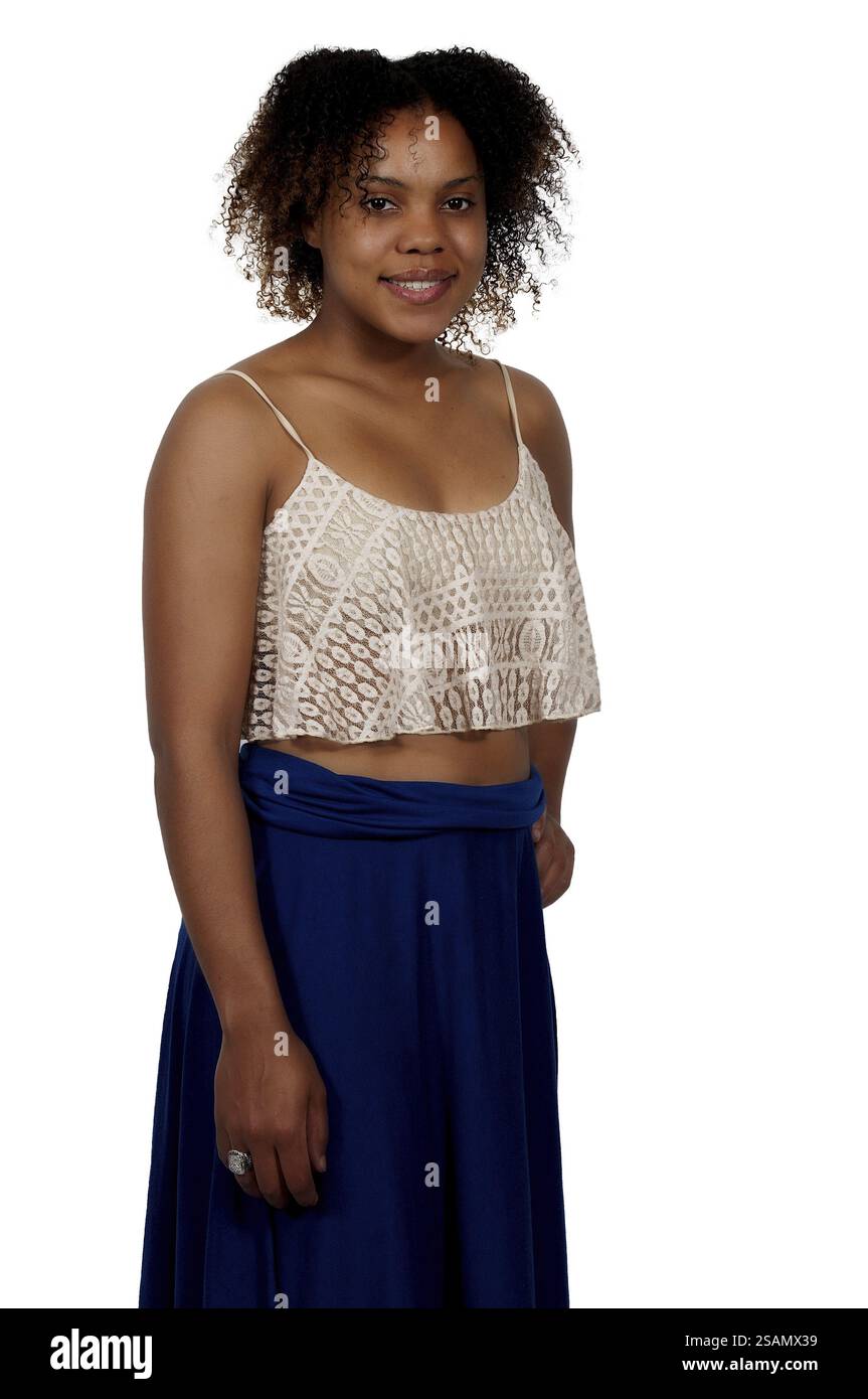 Beautiful young attractive woman modeling a pose Stock Photo - Alamy