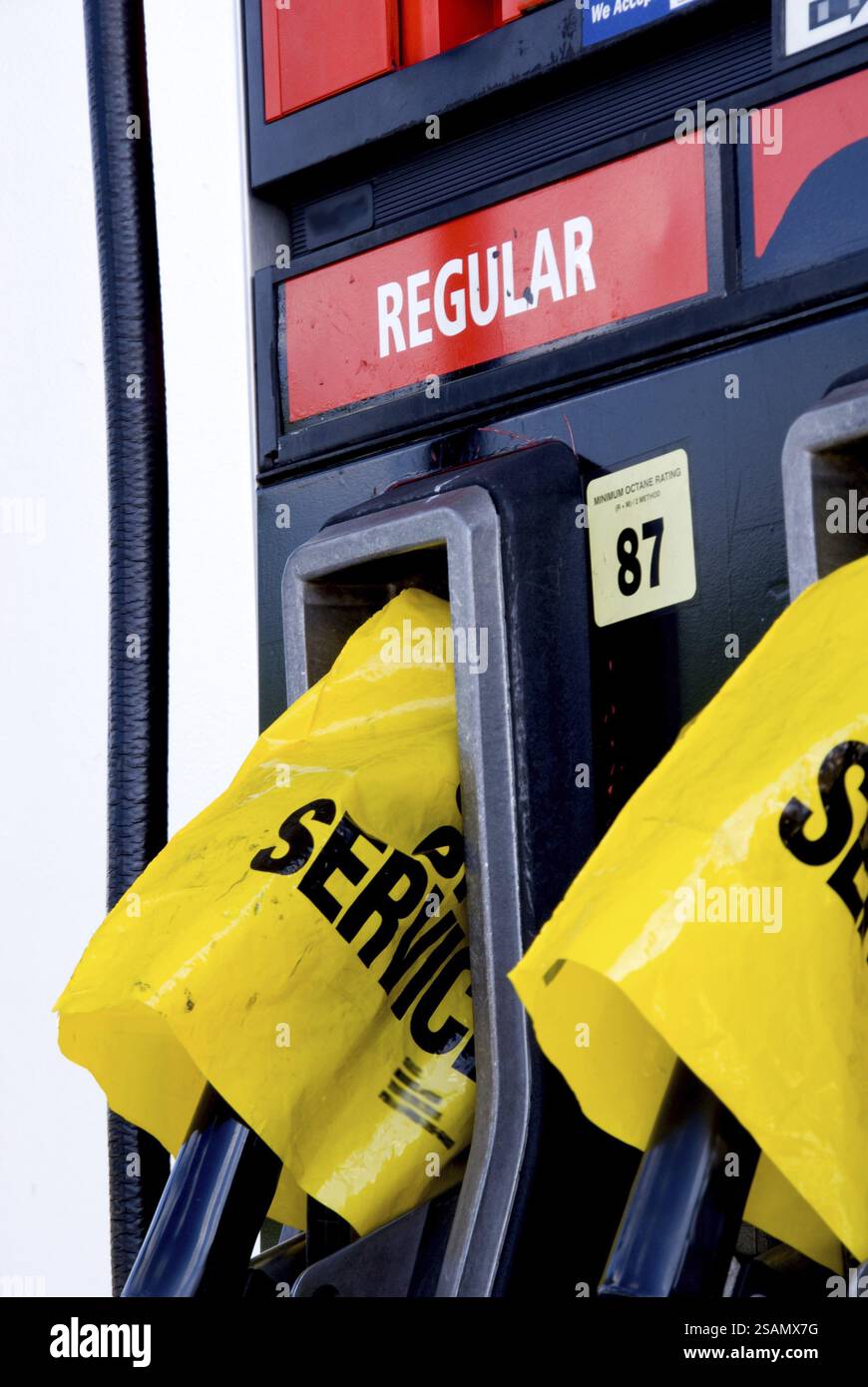 A gas station has run out of gasoline Stock Photo - Alamy