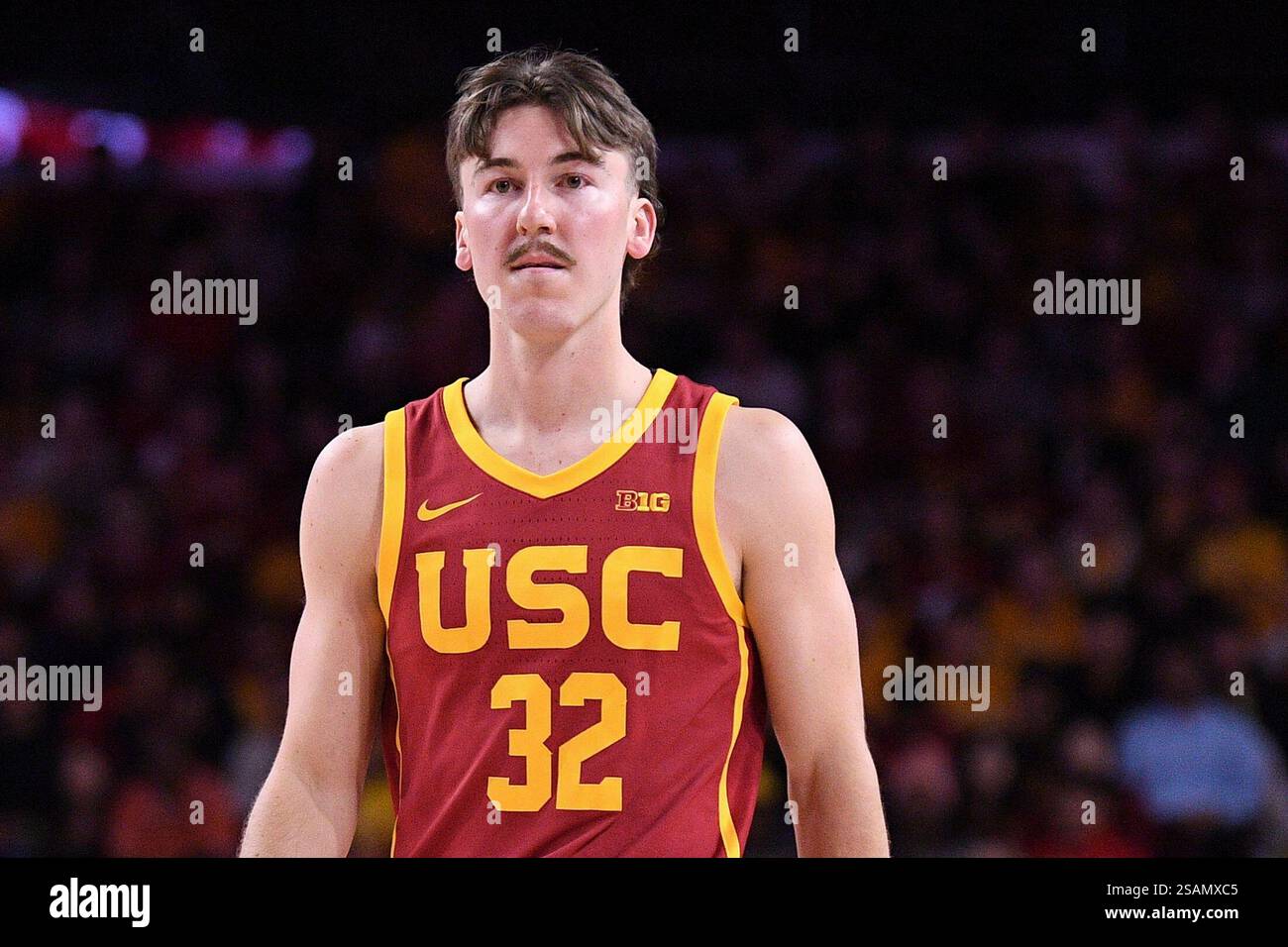 LOS ANGELES, CA - JANUARY 27: USC Trojans guard Clark Slajchert (32 ...