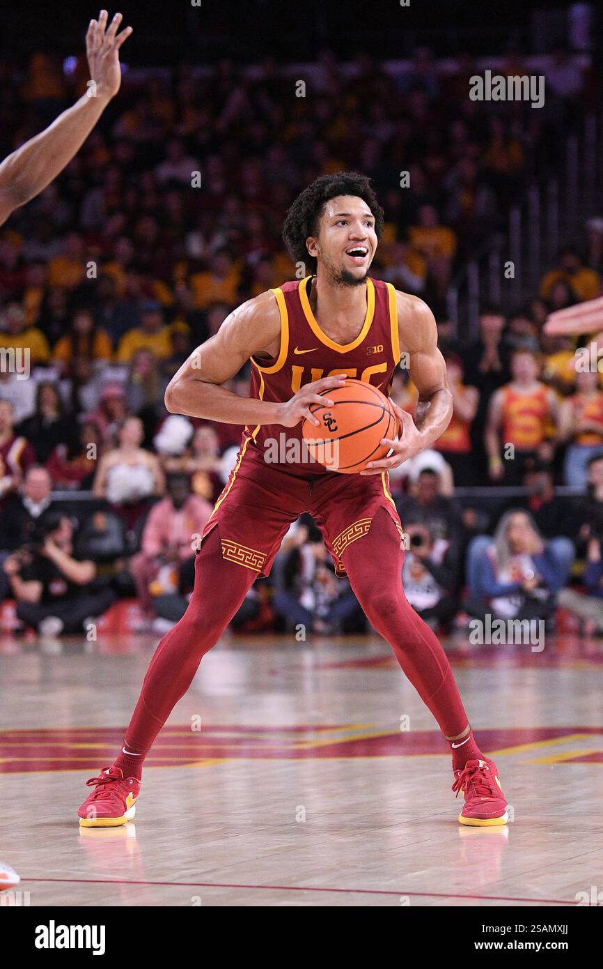 LOS ANGELES, CA - JANUARY 27: USC Trojans guard Desmond Claude (1 ...