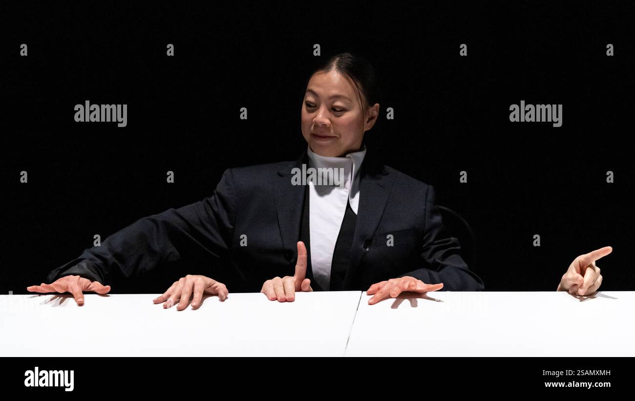 London, UK. 30 January 2025. Yu-Hsien Wu performs at a dress rehearsal of Gandini Juggling’s ...