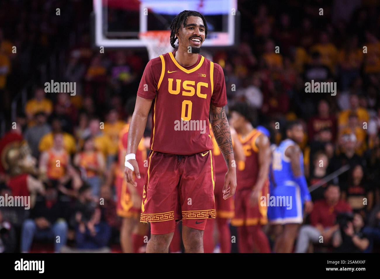 LOS ANGELES, CA - JANUARY 27: USC Trojans forward Saint Thomas (0 ...