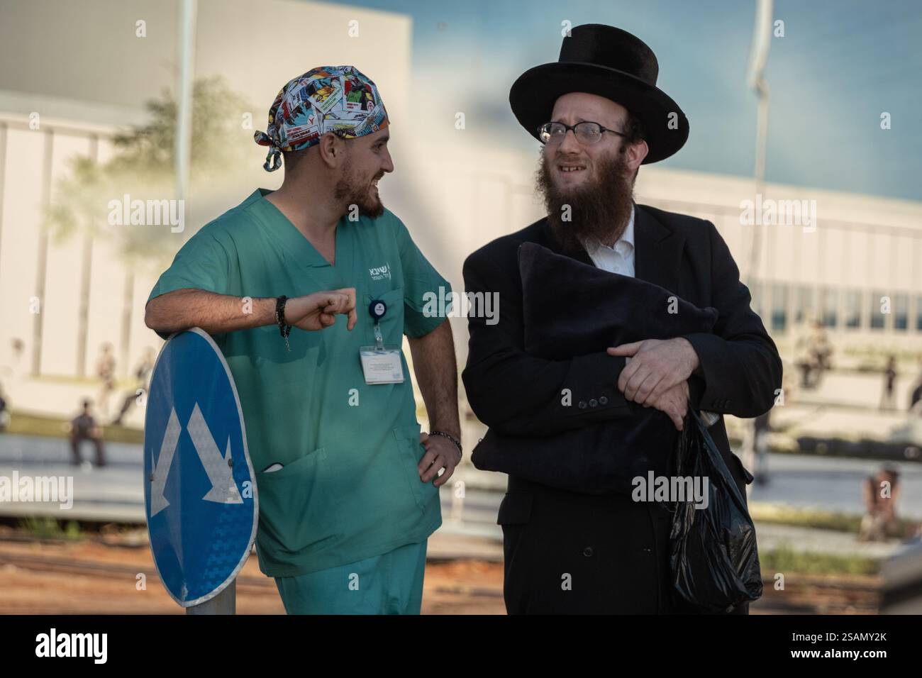 Ramat Gan, Tel Aviv, ISRAEL. 30th Jan, 2025. HOSTAGE ARBEL YEHOUD IS ...