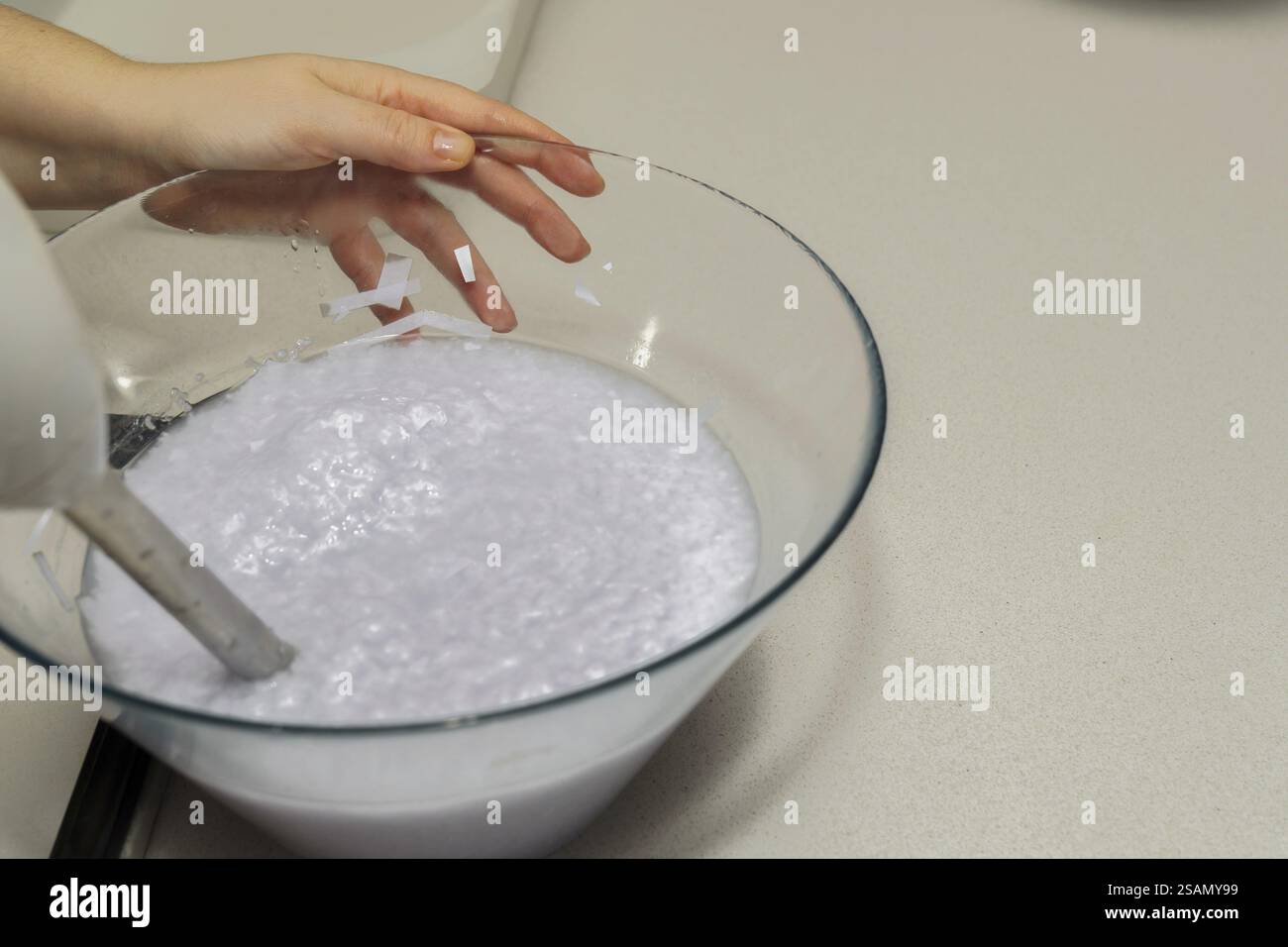 Close up womans hands mixer hi-res stock photography and images - Alamy