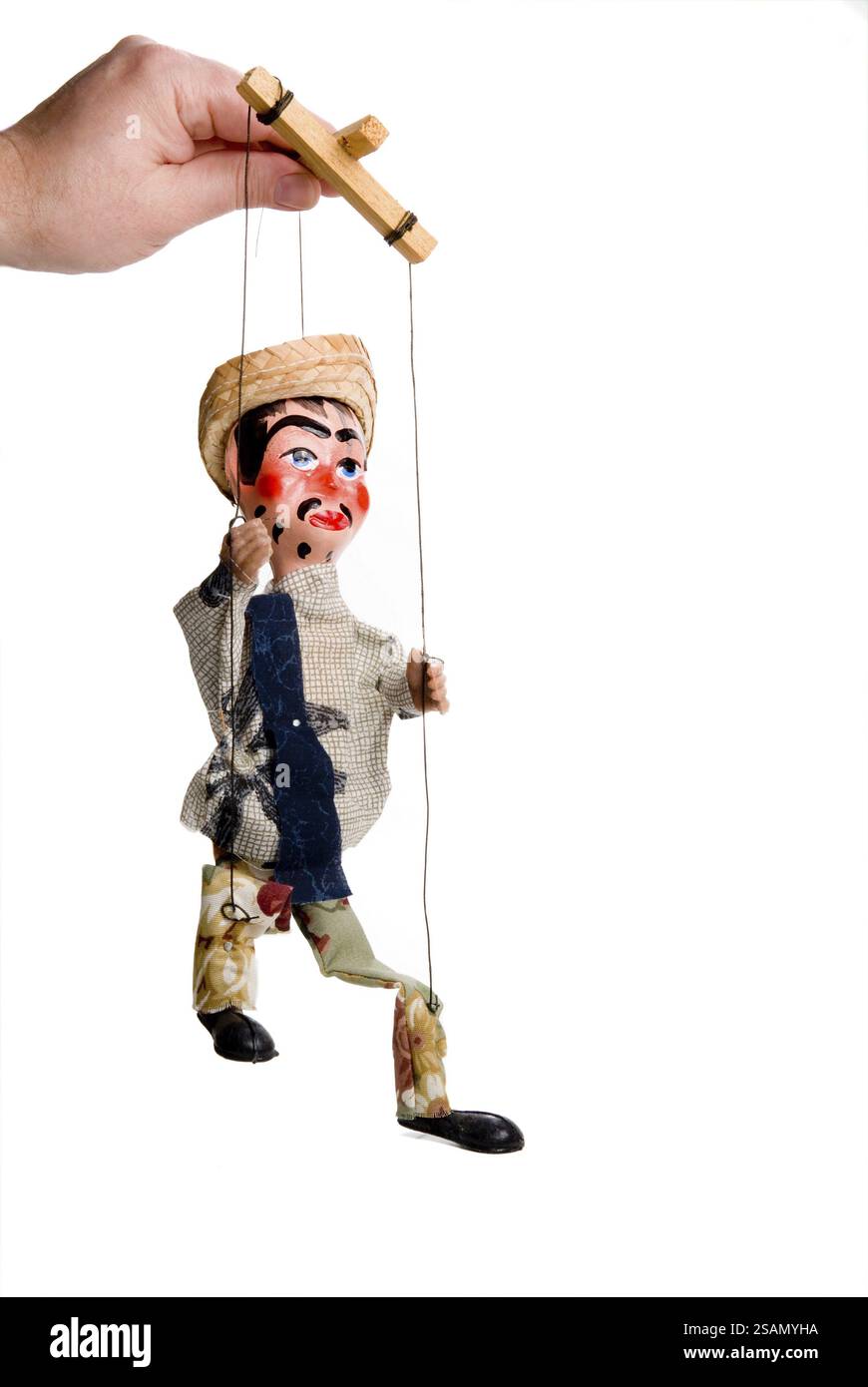 A handmade custom Mexican style marionette puppet Stock Photo - Alamy
