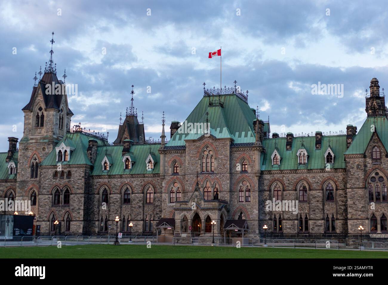 Ottawa, Canada - May 16, 2024: Parliament Hill, East Block building ...