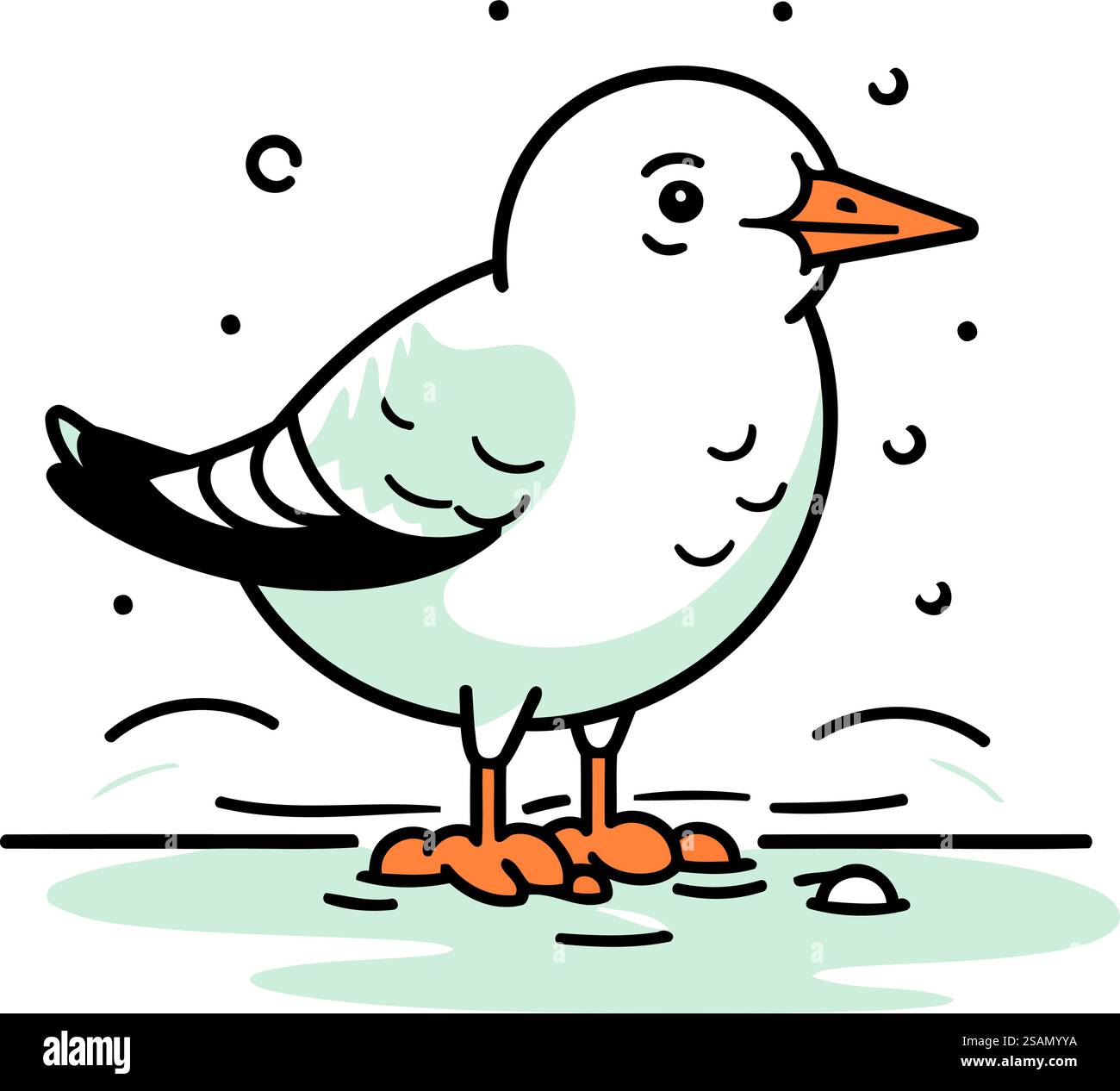 Frost on the ground Stock Vector Images - Alamy