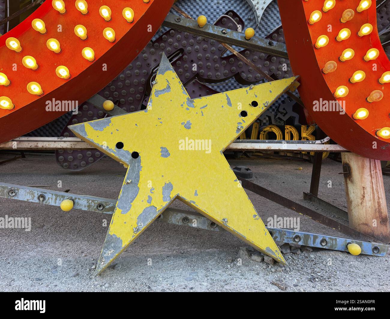 The Neon Museum, Neon Sign Cemetery, Las Vegas, Nevada, USA, North ...