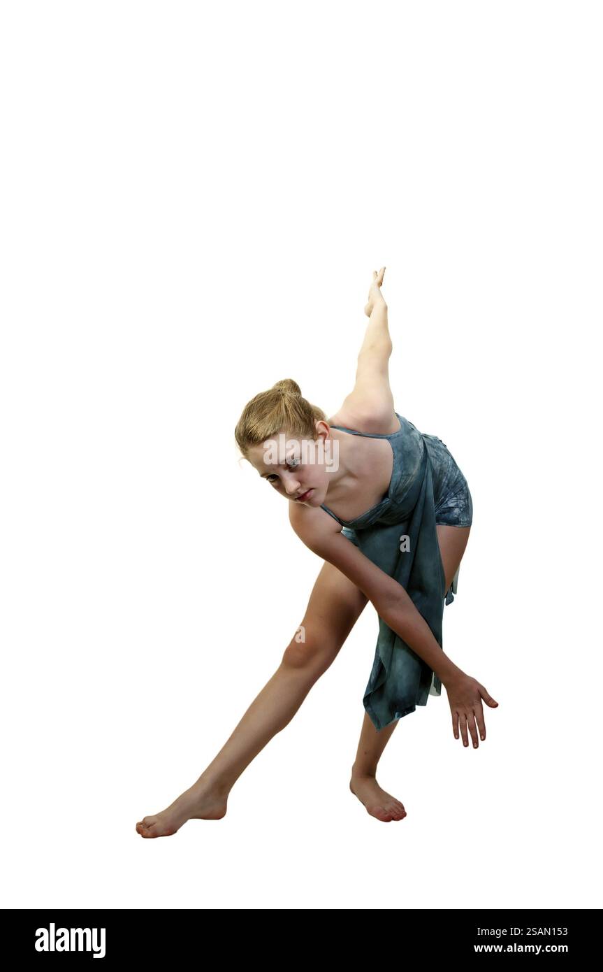 A young modern dancer performing a dance routine Stock Photo - Alamy