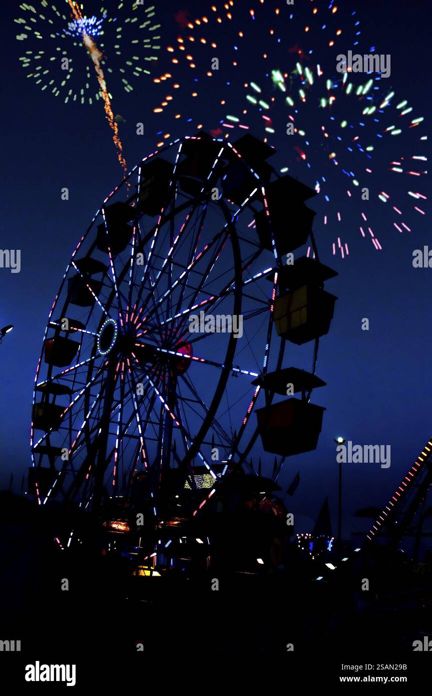 Giant wheel light trail hi-res stock photography and images - Alamy