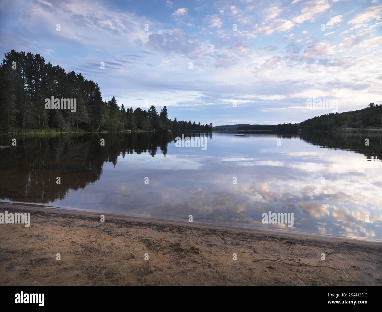 Algonquin Provincial Park summertime nature scenery of the Lake of Two ...