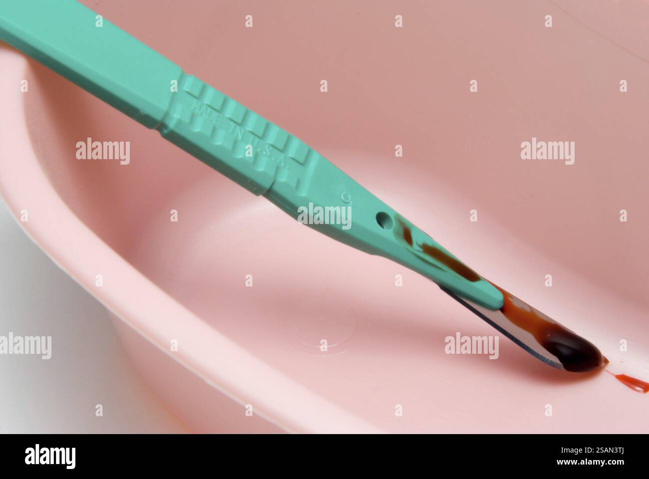 A medical scalpel after a surgical procedure Stock Photo - Alamy