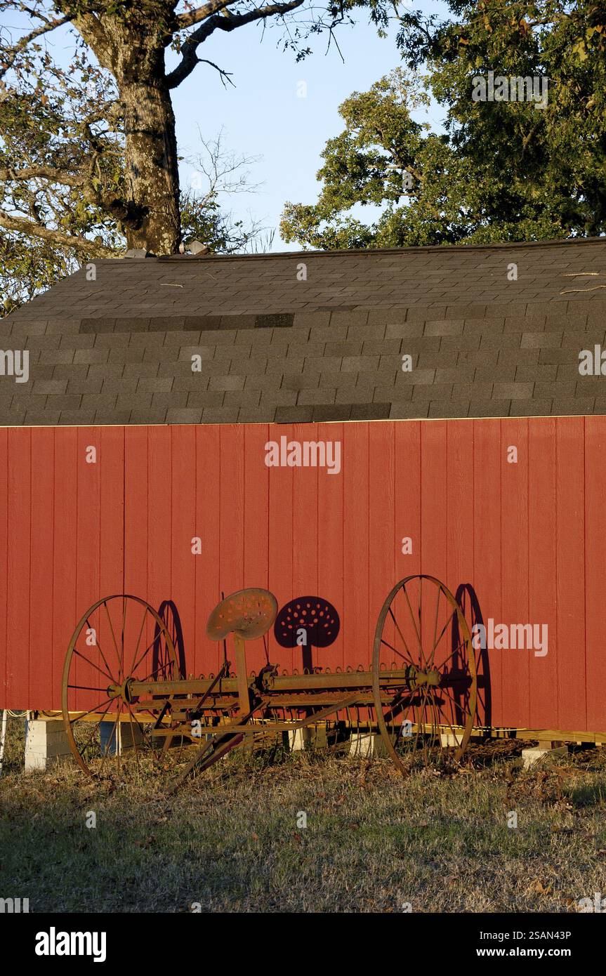 An antique rusty Horse Drawn Dump Rake Stock Photo - Alamy