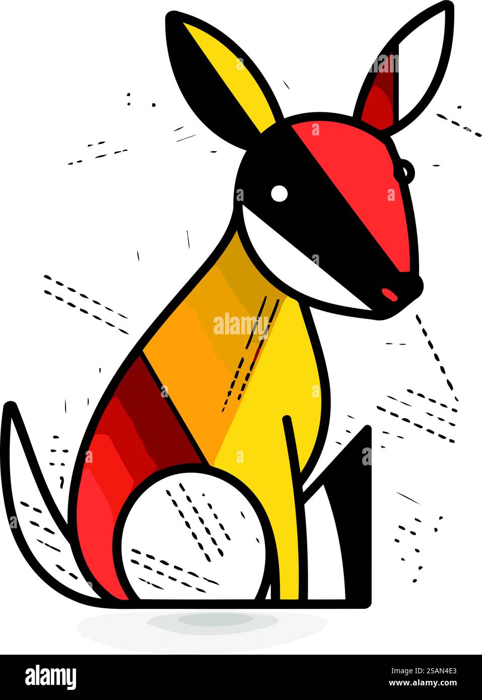 Kangaroo icon. Vector illustration of a kangaroo Stock Vector Image ...