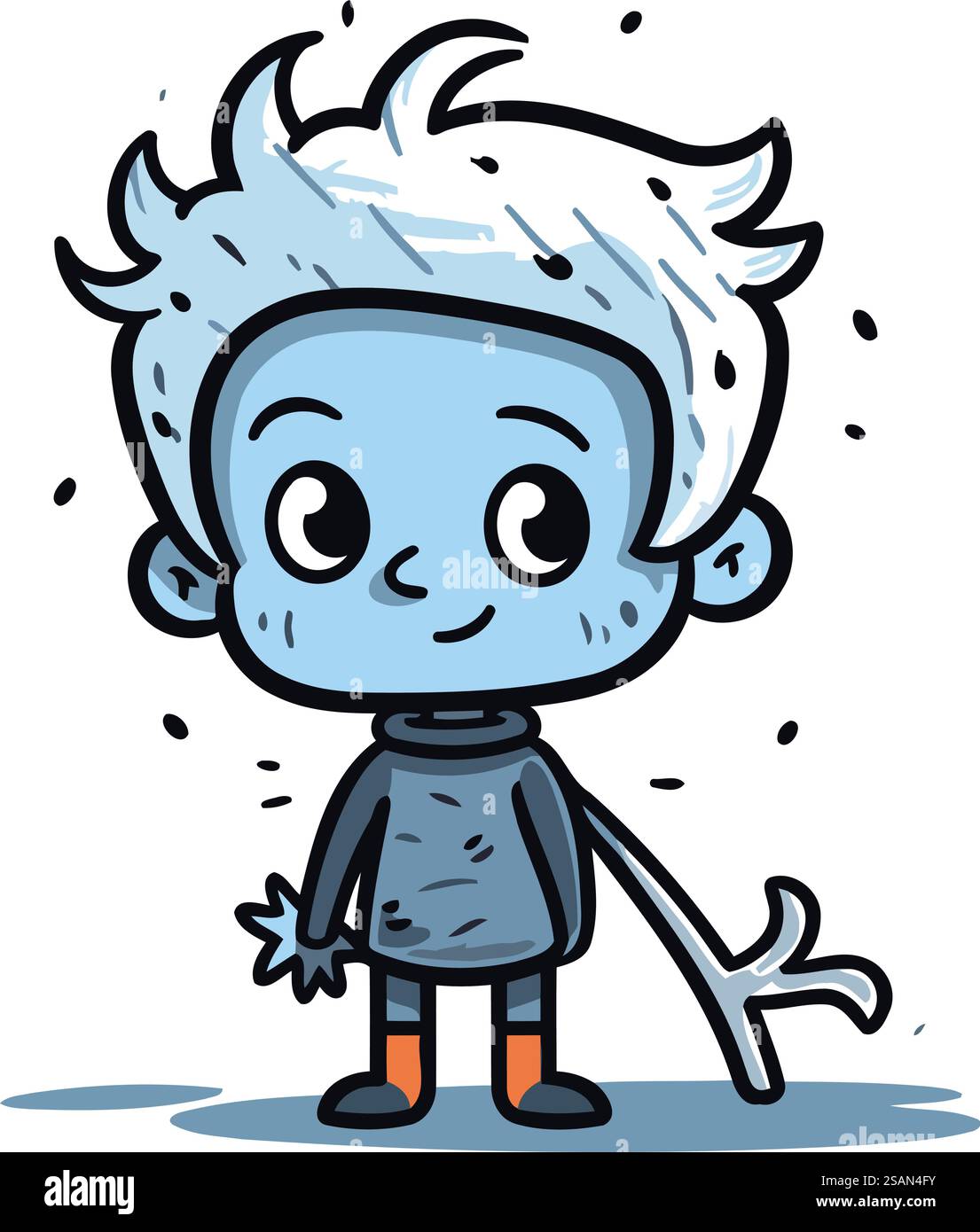 Vector illustration of a cute cartoon boy. Vector illustration of a boy ...
