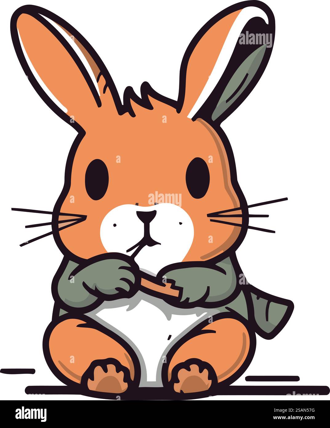 Cute cartoon rabbit heart hi-res stock photography and images - Alamy