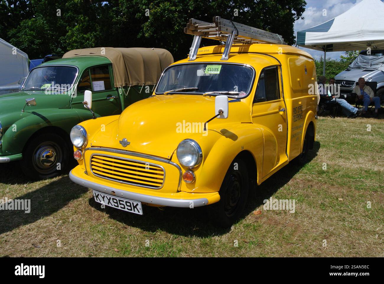 A 1972 Morris Minivan parked on display at the 49th Historic Vehicle ...