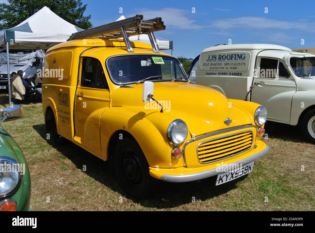 A 1972 Morris Minivan parked on display at the 49th Historic Vehicle ...