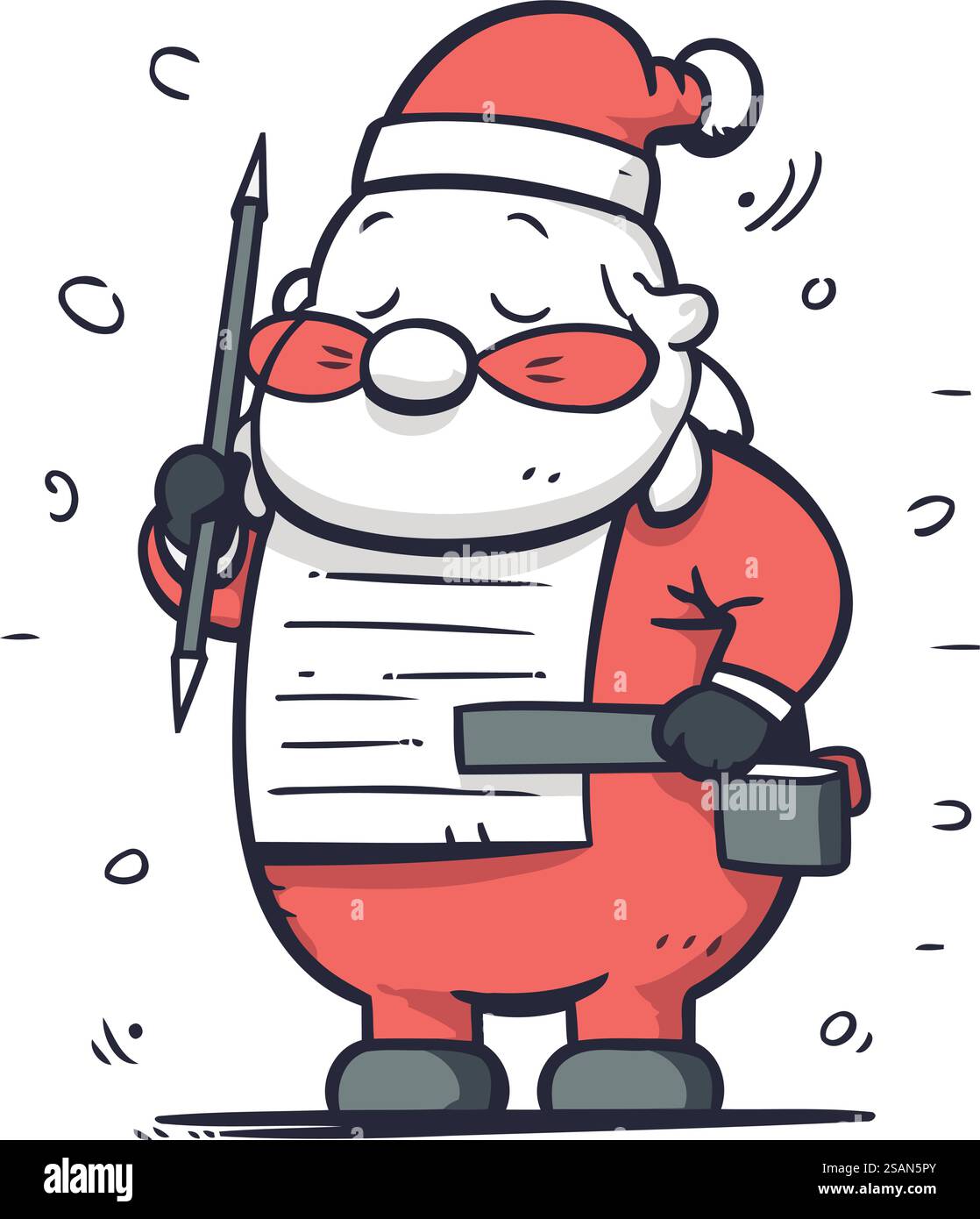 Santa has a sword Stock Vector Images - Alamy