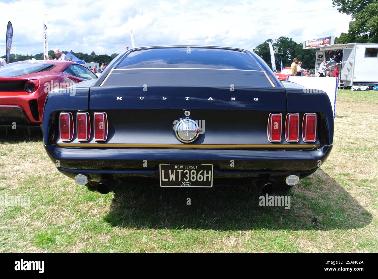 A 1970 Ford Mustang parked on display at the 49th Historic Vehicle ...